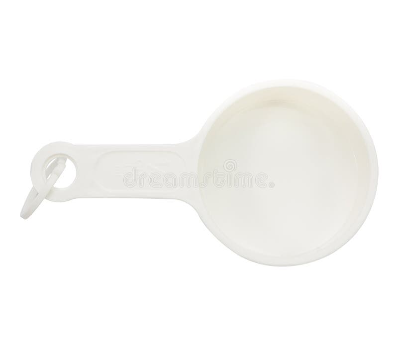 Empty Measuring Cup on White Stock Image - Image of measurement, object ...