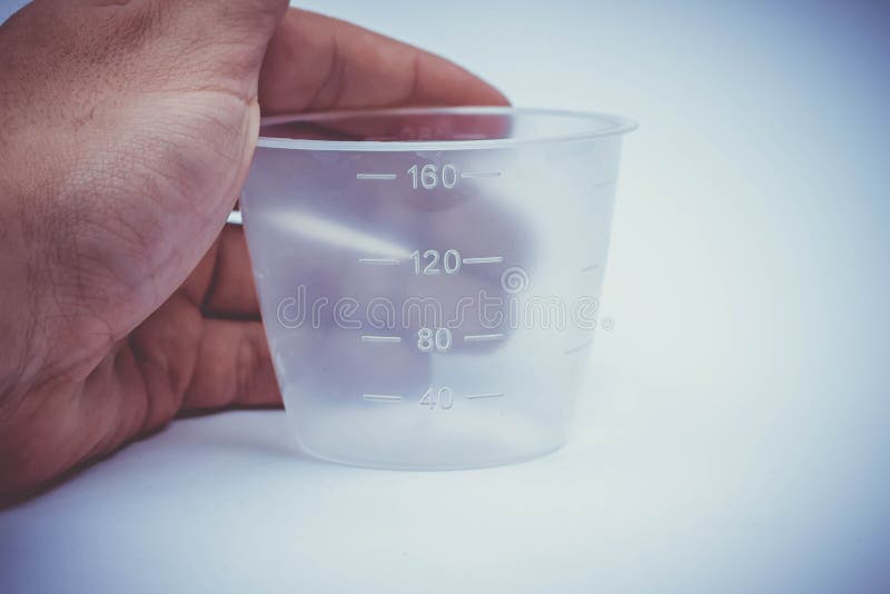 Empty Measuring Cup on White Stock Photo - Image of cookware ...