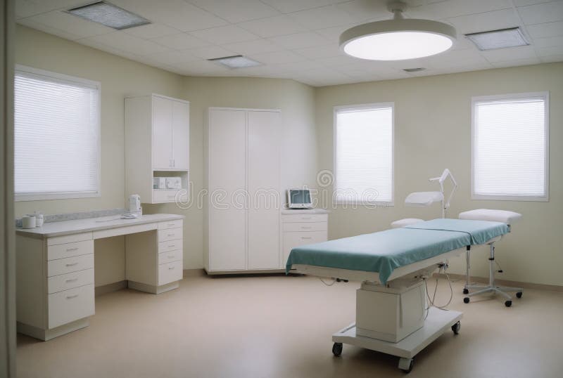 Empty medical room stock illustration. Illustration of interior - 312594483
