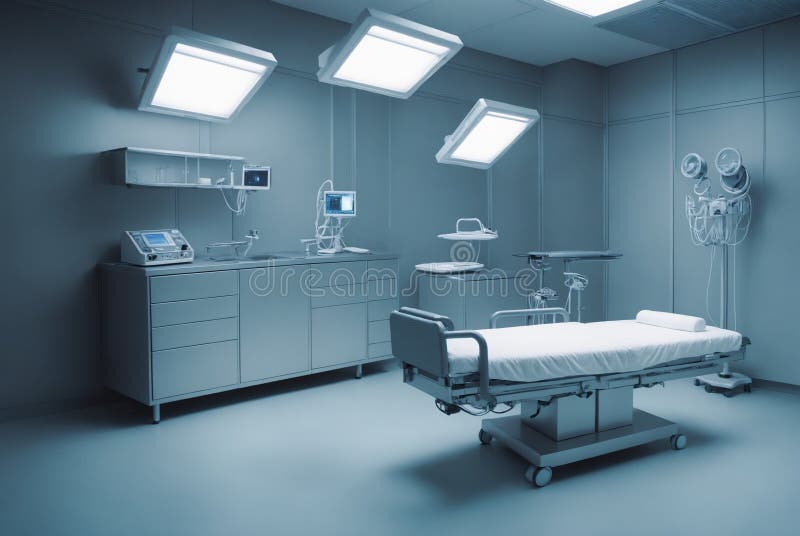 Empty medical room stock illustration. Illustration of equipment ...