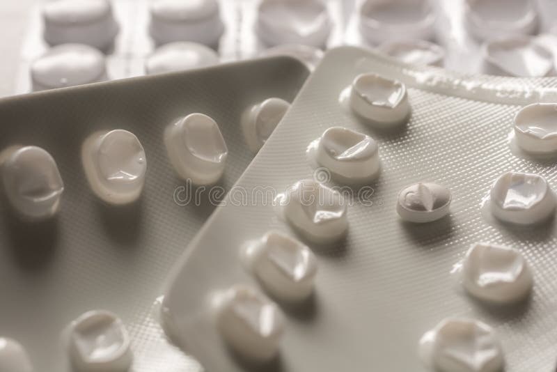 Empty medication packaging stock image. Image of addictive - 196972163