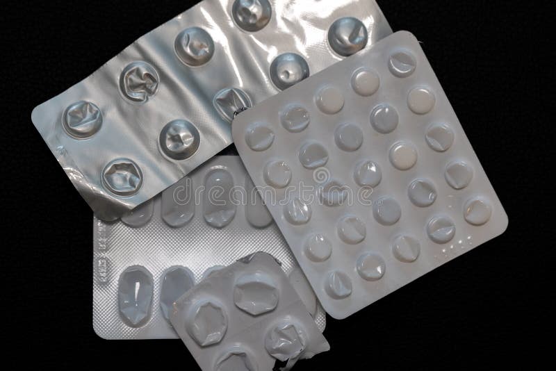 Empty Medicine Boxes/blisters. Stock Photo - Image of drugged, medicine ...