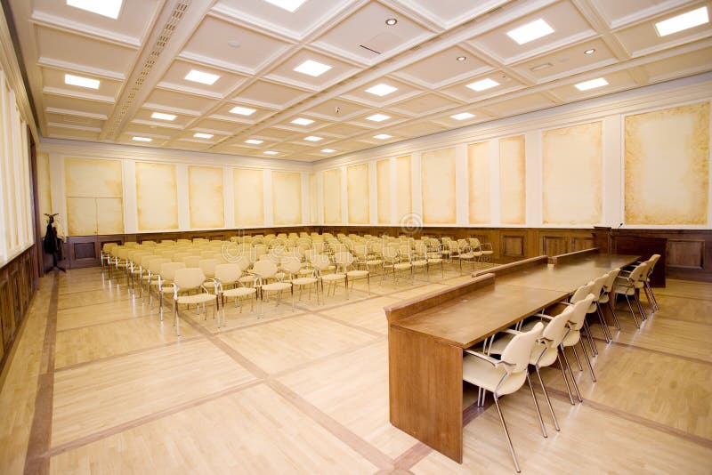 Empty meeting room stock photo. Image of desk, room, lecture - 8586746