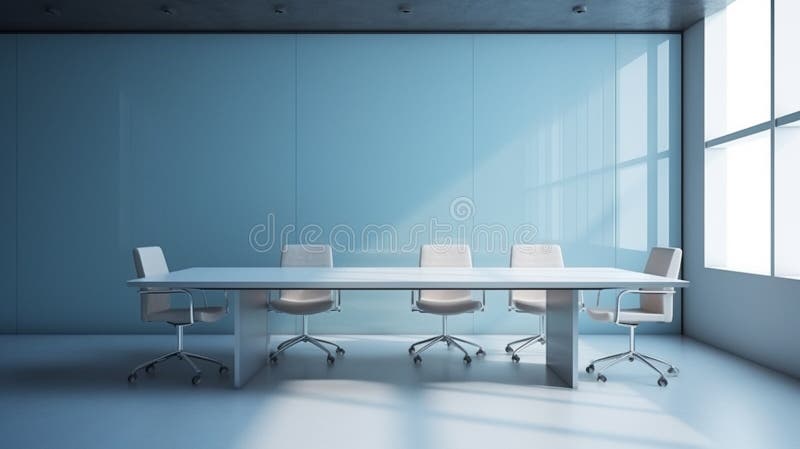 Empty Meeting Room in Office. Generative Ai Stock Illustration - Illustration of agency ...