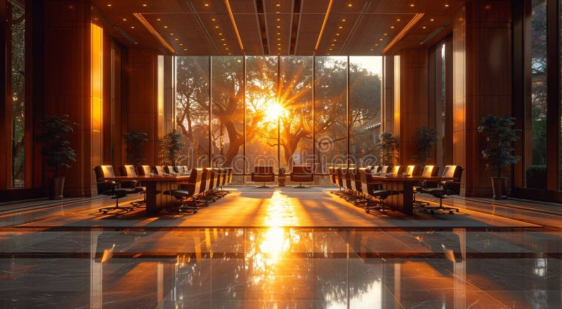 Empty Meeting Room Office in Large Business Building.Macro.AI ...