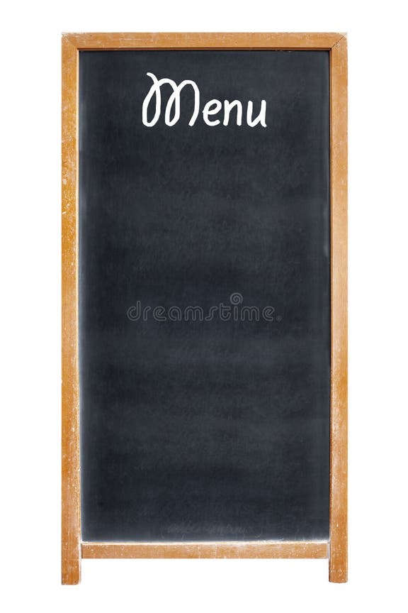 Empty menu board cutout stock image. Image of outline - 15616947