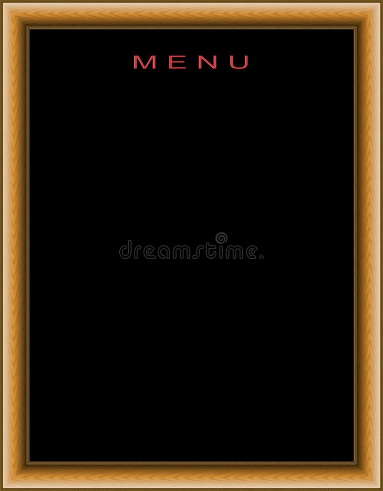 Empty Menu Board Cutout Stock Illustrations – 62 Empty Menu Board ...