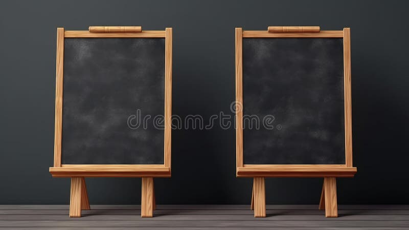 Empty Menu Board Stand. Generative Ai Stock Image - Image of display ...