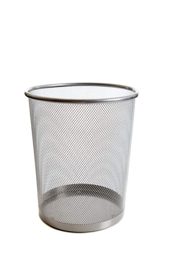 Empty mesh wastebasket stock image. Image of equipment - 10779519