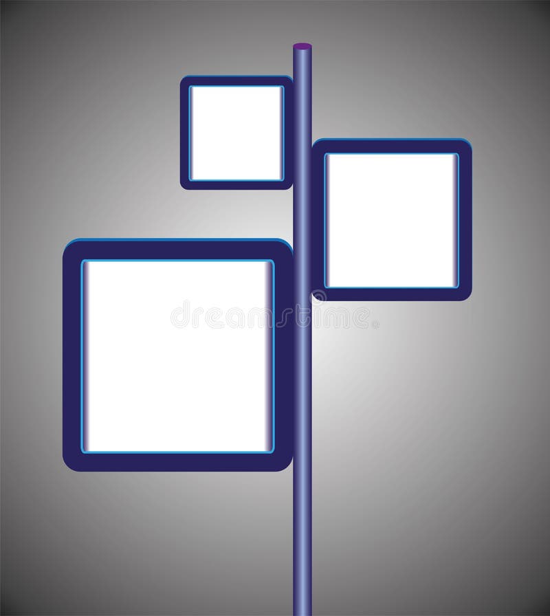 Empty Message Boards with White Space for Text Stock Vector ...