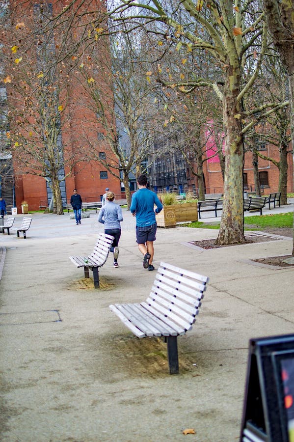 Empty Metal Bench on River Thames Editorial Photo - Image of footpath ...