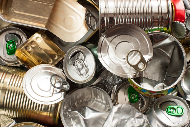 Empty metal cans stock image. Image of empty, industry - 38682719