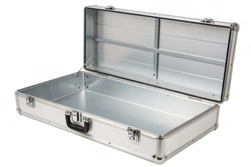 Empty Metal Case or Shelf â€ Isolated 3D Illustration Stock ...