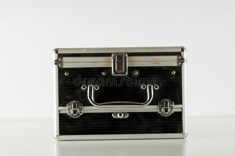 Empty Metal Money Security Box Isolated Stock Image - Image of isolated ...