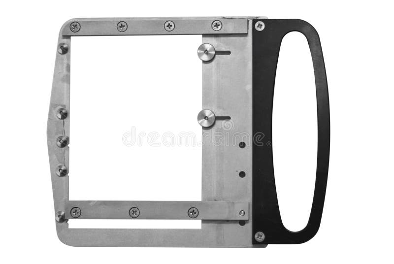 Empty metal photo frame stock photo. Image of pattern - 9010870