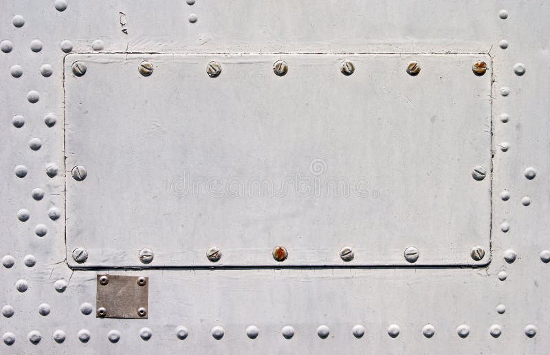 Empty metal plate stock photo. Image of metallic, modern - 9718408