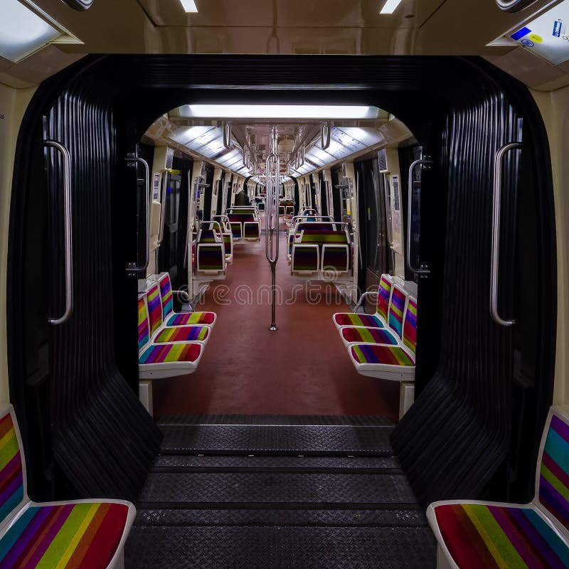 Empty metro stock photo. Image of sncf, train, paris - 51396250