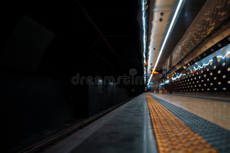 Empty Metro Station in Naples Stock Photo - Image of railroad, italian ...