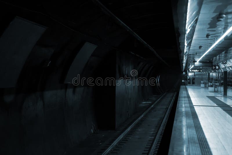 Empty metro station stock photo. Image of architecture - 36579888