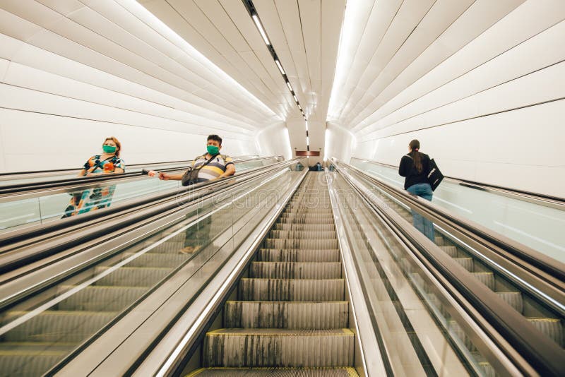 Empty Metro Station in Santiago Editorial Photo - Image of clean ...