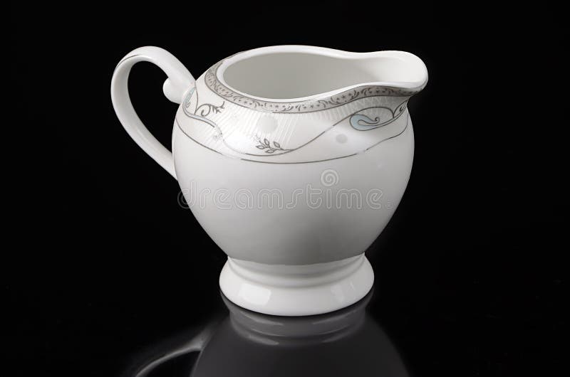 Empty milk jug isolated stock image. Image of dinnerware - 87197715