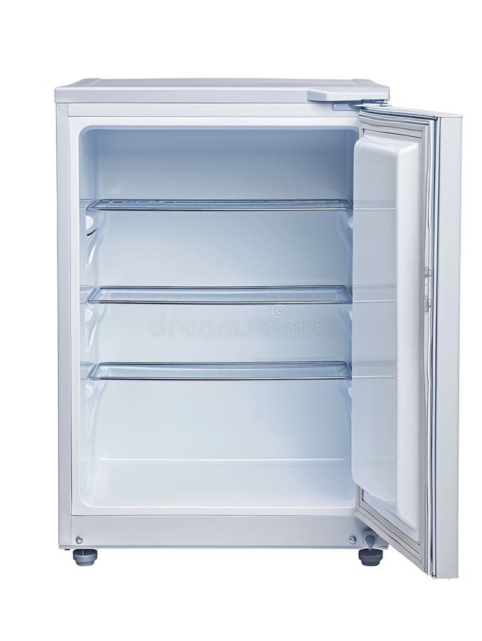 Empty Mini Refrigerator Against Transparent Background Stock ...