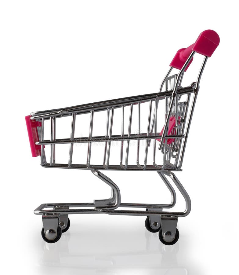 Single Shopping Trolley Side View Isolated Stock Photos - Free ...