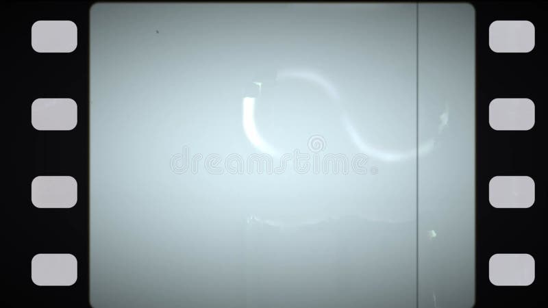 Empty 35mm Film Frame Showing Scratches for Overlay Stock Footage ...