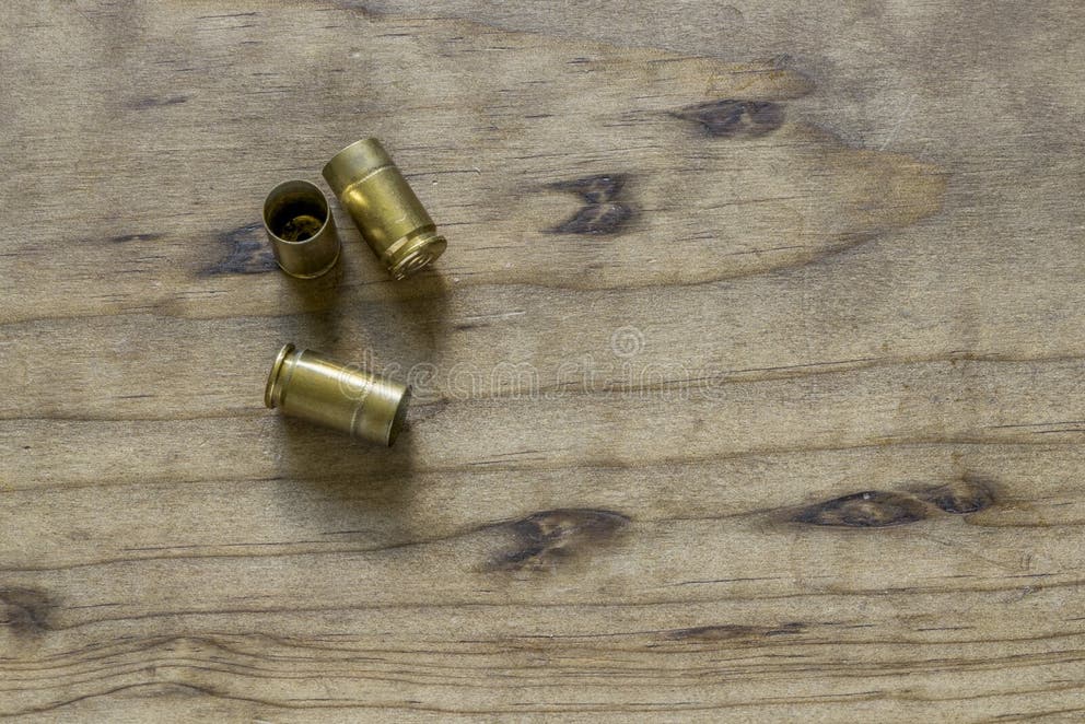 Empty 9MM Pistol Shell Casings Stock Photo - Image of handgun, self ...
