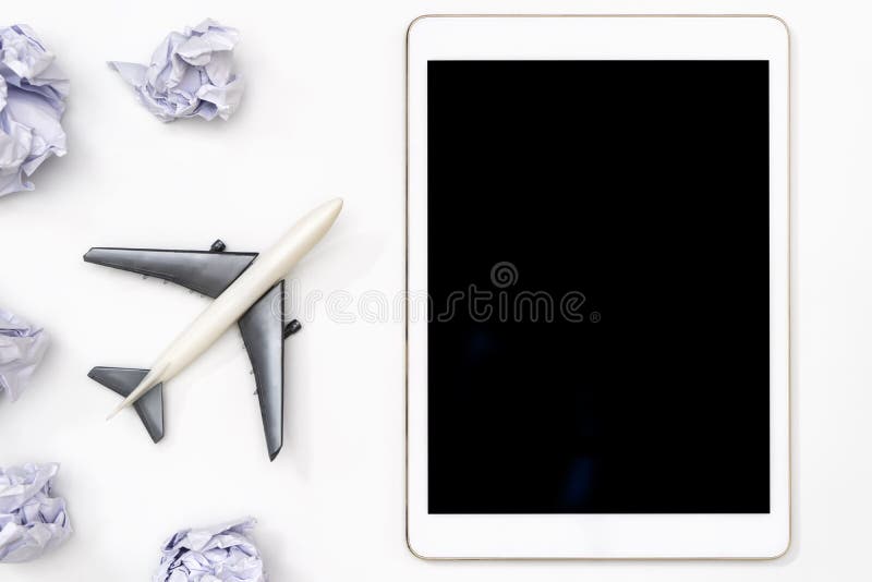 Toy Plane Mobile Phone and Thai Passport for Travel Concept Stock Photo ...