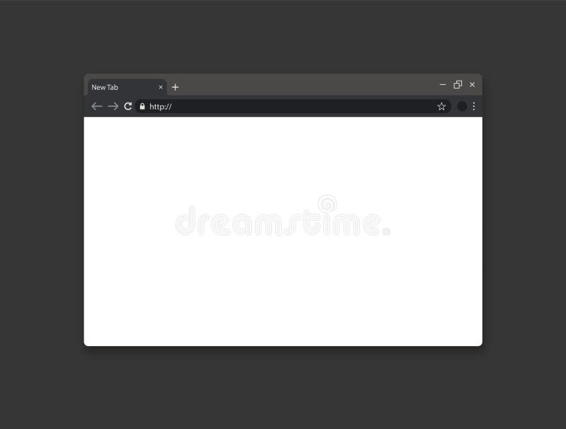 Mock Web Browser stock illustration. Illustration of communication ...