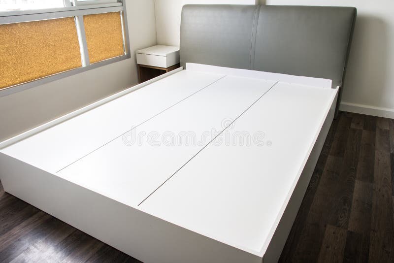 Empty bed room stock photo. Image of balcony, blue, home - 35000450