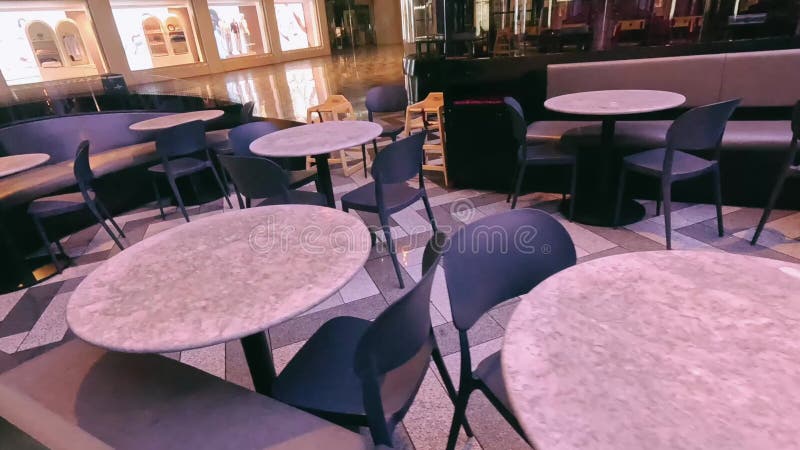 Video of the Tables Inside the Mall Stock Footage - Video of object ...