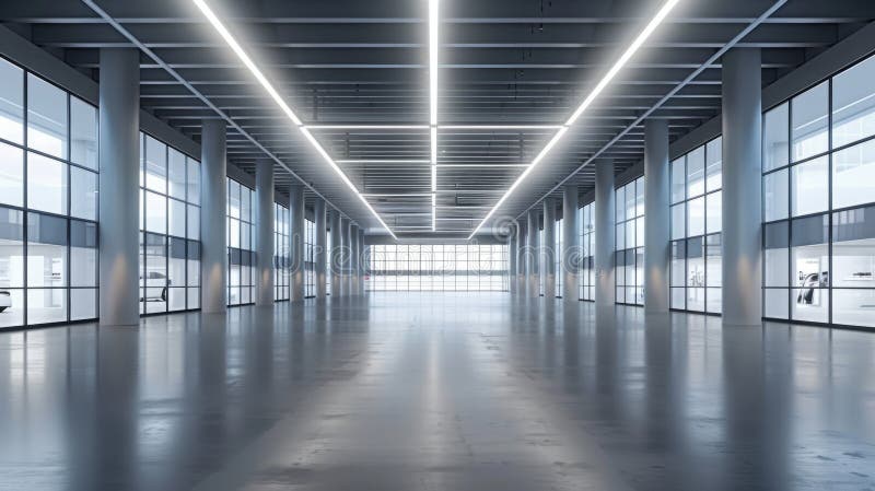 Empty Modern Car Display Area with Blank Backdrop To Showcase New Model ...