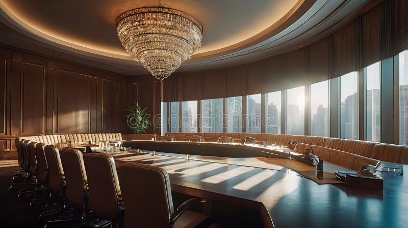 Empty Modern Conference Room with a Screen for Showing Presentations ...