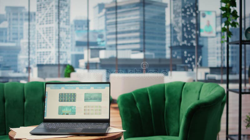 Modern Corporate Office Building Exterior and Parking Lot Aerial Stock ...