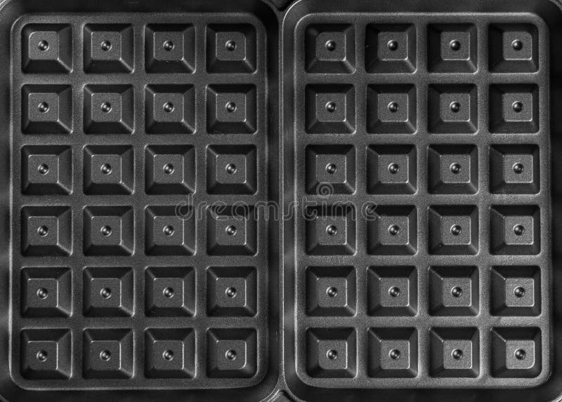 Empty Modern Electric Waffle Iron, Top View Stock Photo - Image of ...