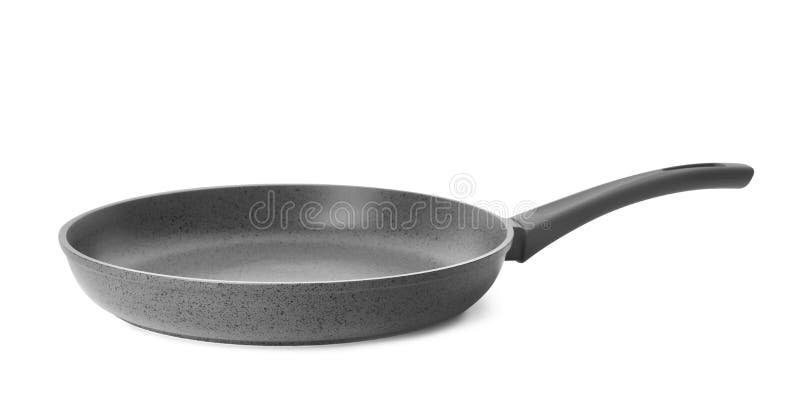 Empty Modern Frying Pan Isolated Stock Photo - Image of prepairing ...
