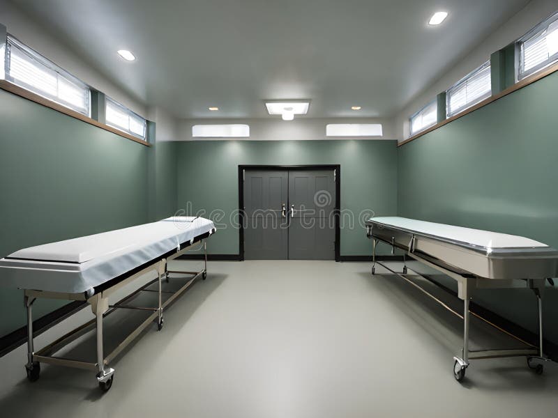 The Hospital Corridor with Blood Stock Illustration - Illustration of ...