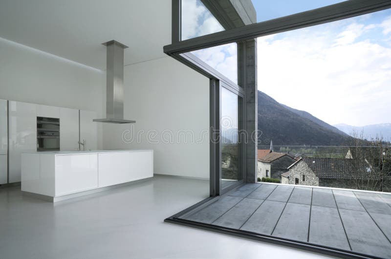 Empty modern house stock image. Image of apartment, space - 11620445