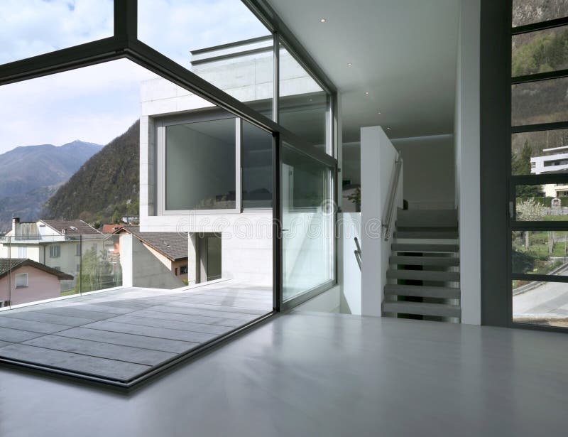 Empty modern house stock image. Image of door, empty - 11620459