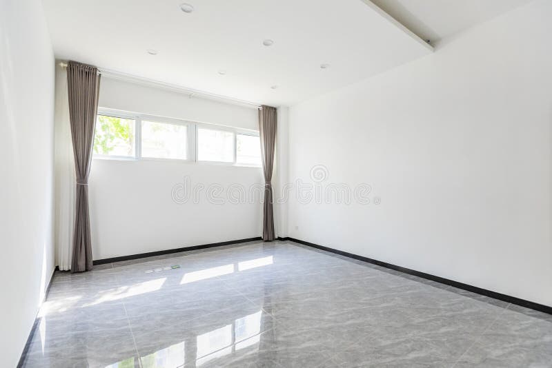 Empty Modern Interior Corridor Space Stock Photo - Image of floor ...