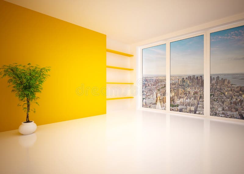 Empty Modern Interior Living Room, Lounge Stock Image - Image of sofa ...