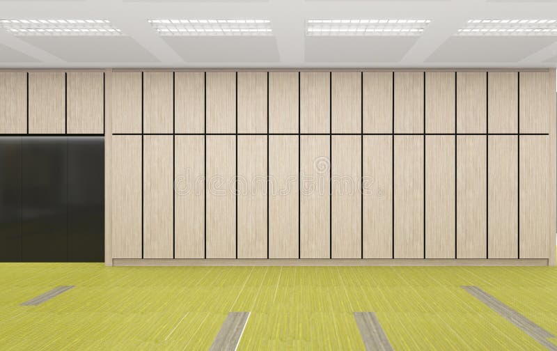 Empty Modern Kitchen Area in Office Corporate, 3d Render Stock ...