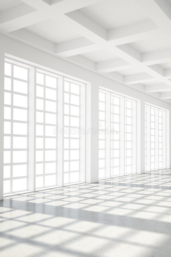 Empty modern loft stock illustration. Illustration of corporate - 37265412