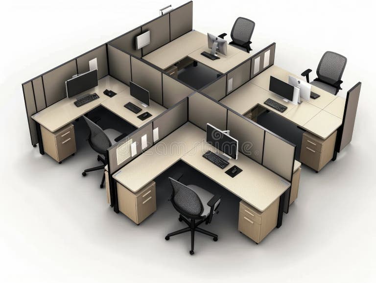 Open Cubicles Stock Illustrations – 1,127 Open Cubicles Stock ...