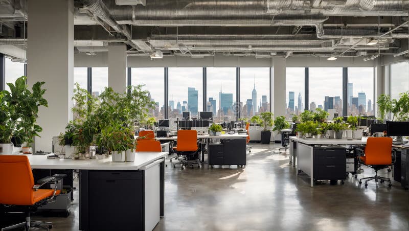 Empty Modern Interior, Business Office Editorial Image - Image of ...
