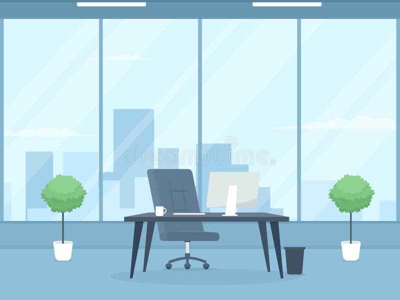 Empty Modern Office Stock Illustrations – 282,417 Empty Modern Office ...