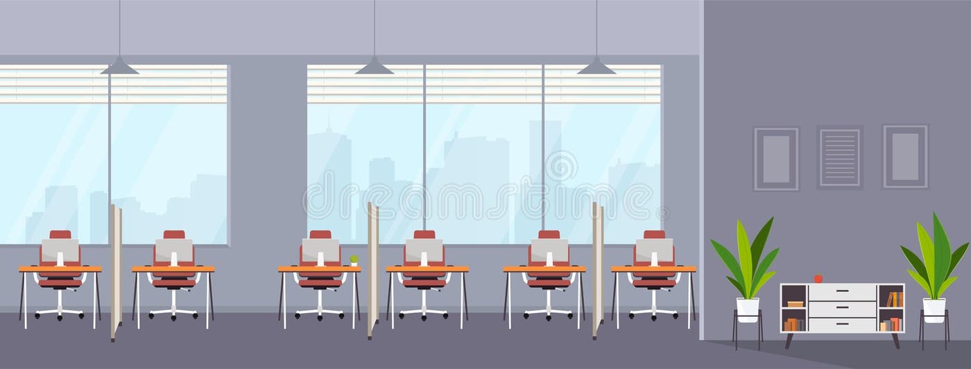 Shared Office Interior Stock Illustrations – 2,736 Shared Office ...