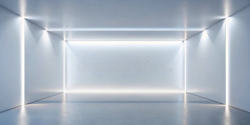 Empty Modern Room with Subtle Lighting and Clean Lines. Generative AI ...